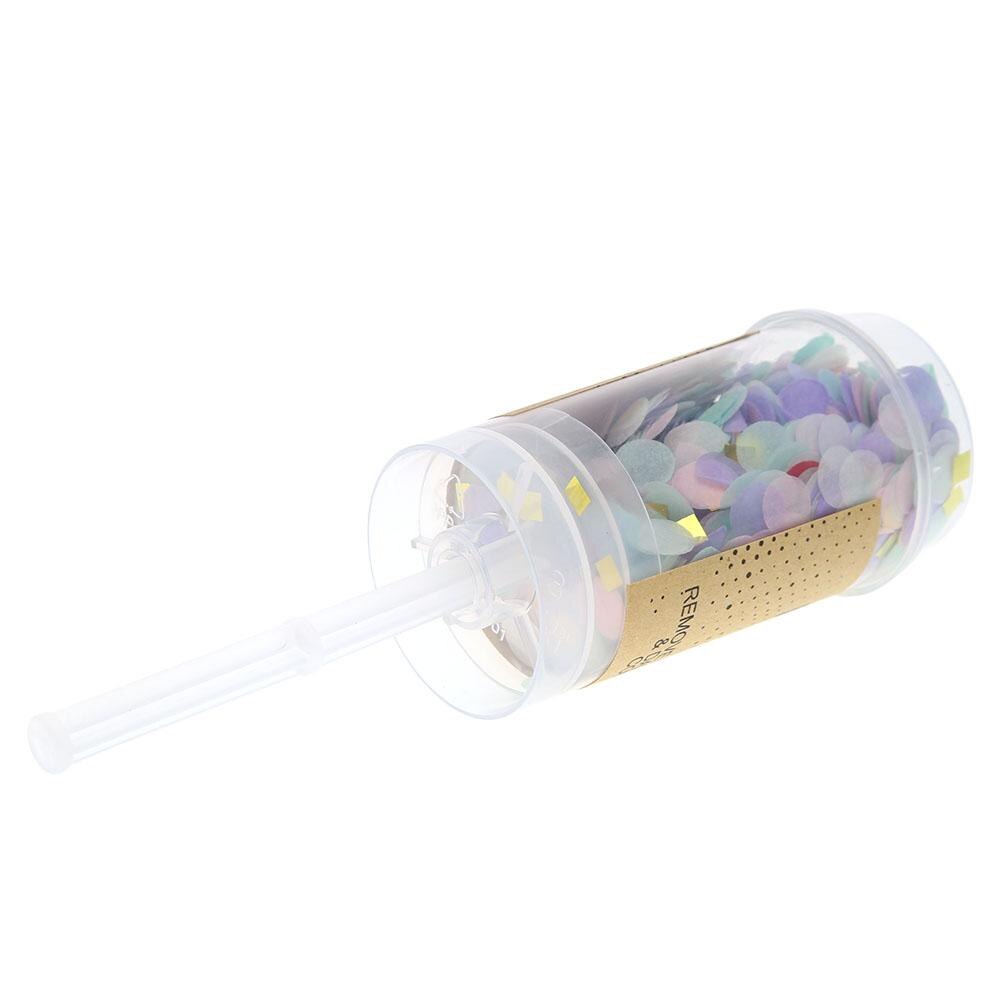 Round Colorful Push Popper Confetti Festival Party... – Grandado