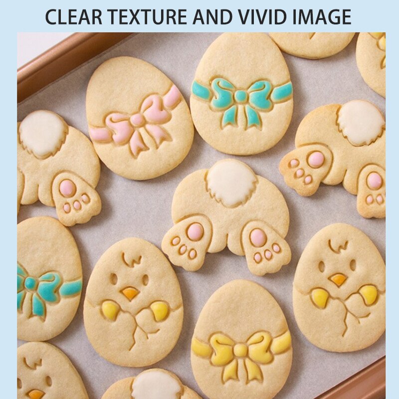 Cartoon Paasei Cookie Embosser Mold Leuke Bunny Ch... – Vicedeal