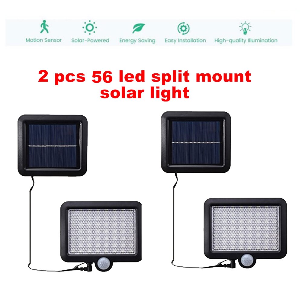 2/4pcs 100/56/30 led solar light ABS outdoor light... – Vicedeal