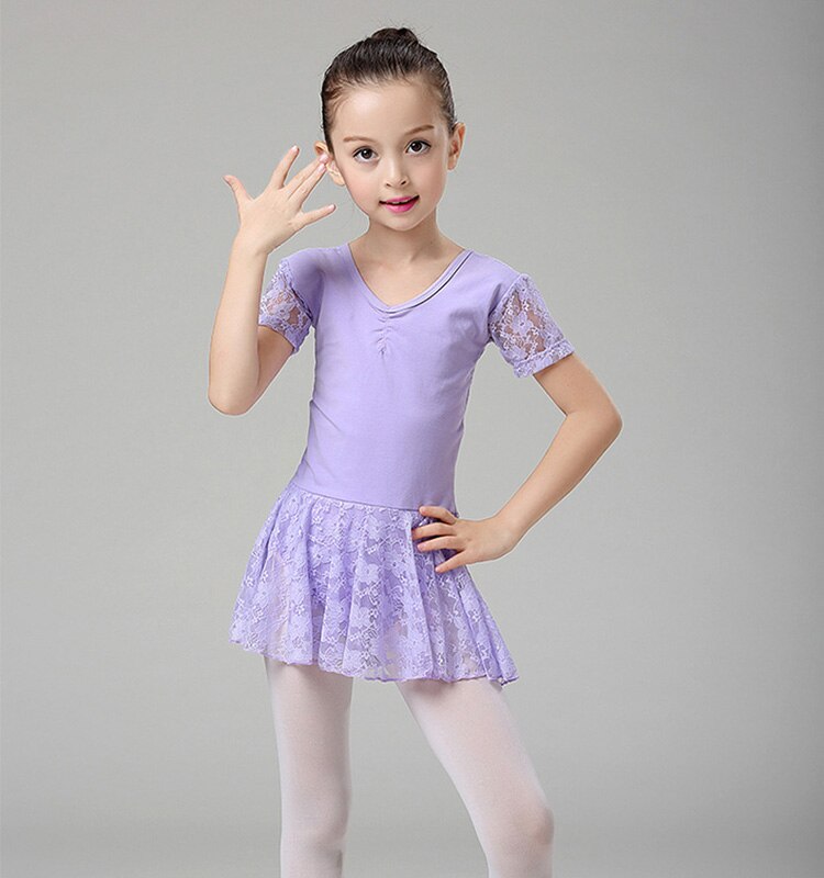 Pink Lace Girl Ballerina Leotard Girl Ballet Dress... – Grandado