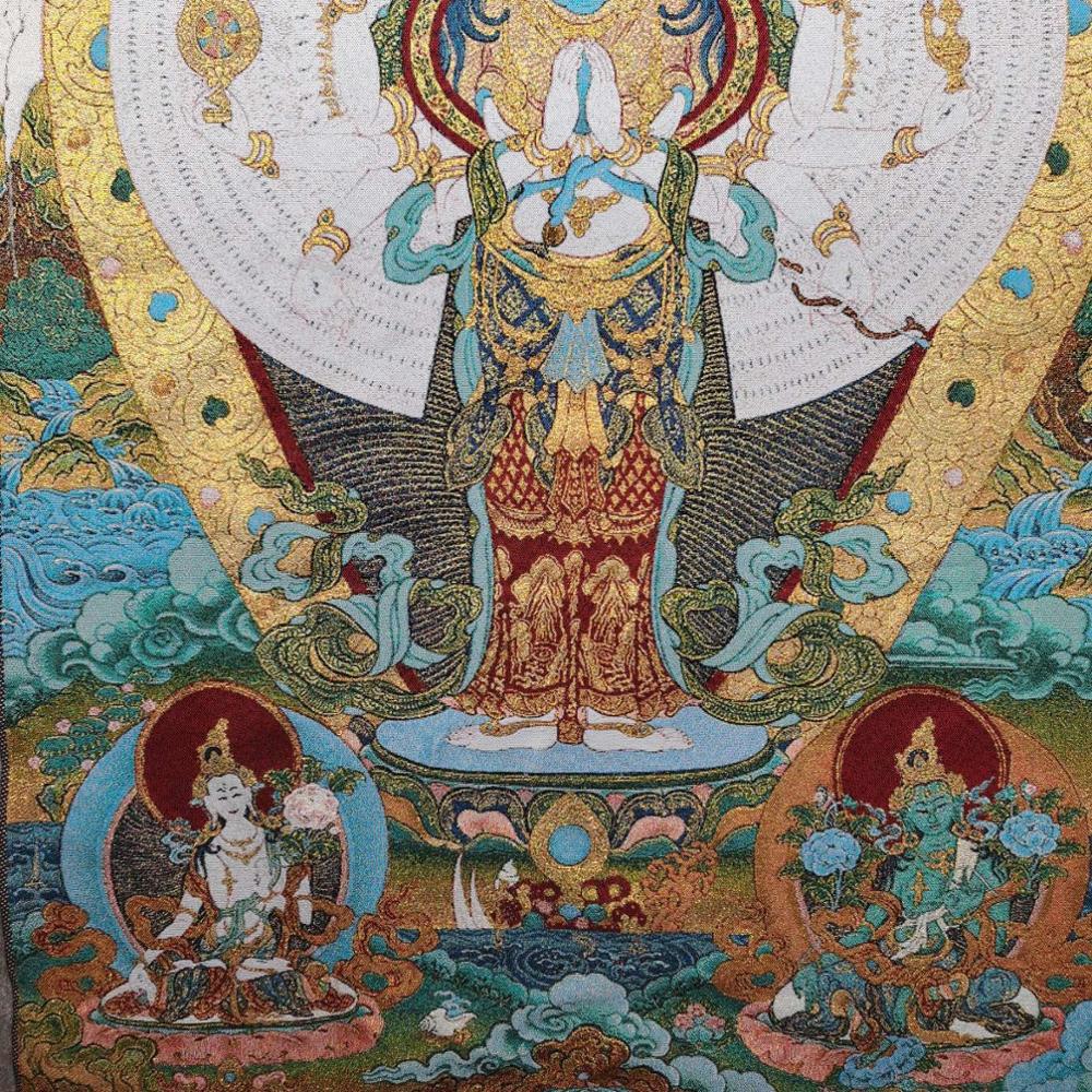 36 inch Tibet Silk embroidery Thousand-hand Bodhis... – Grandado