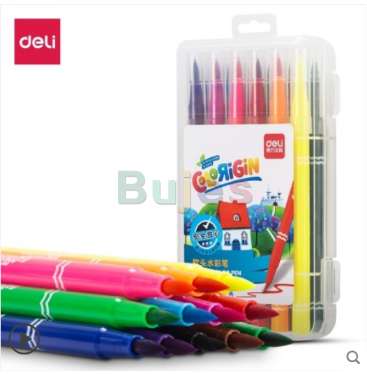 Deli 12/18/24/36/48color Soft head watercolor pen ... – Vicedeal