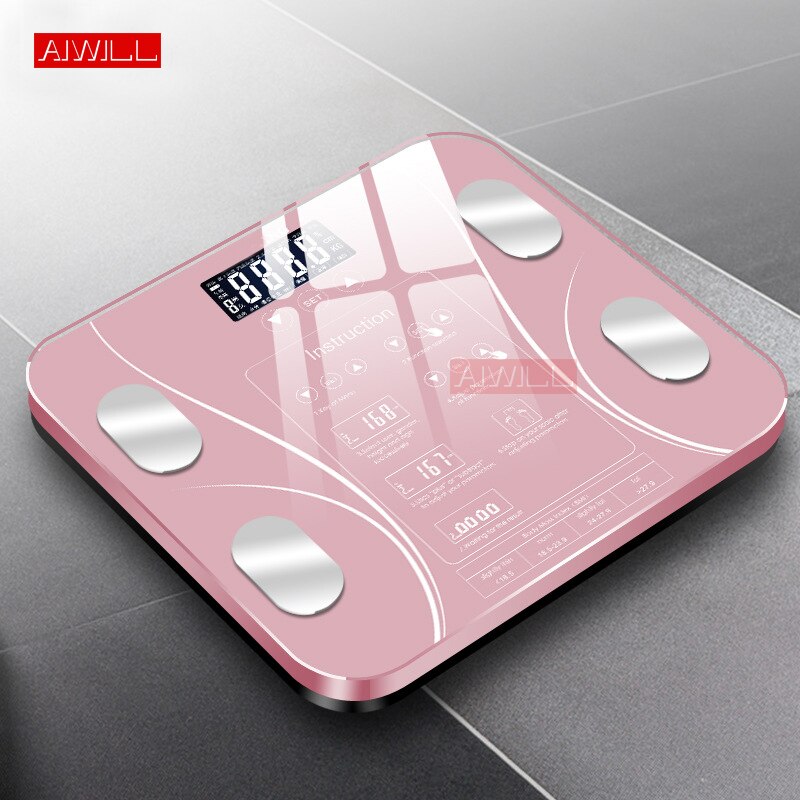 AIWILL Bathroom Scales LED Screen Body Grease Elec... – Grandado