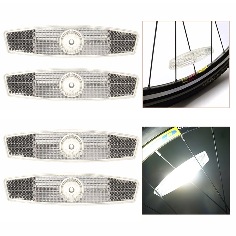 Reflector Para Radio De Bicicleta 4 Uds Luz De Grandado