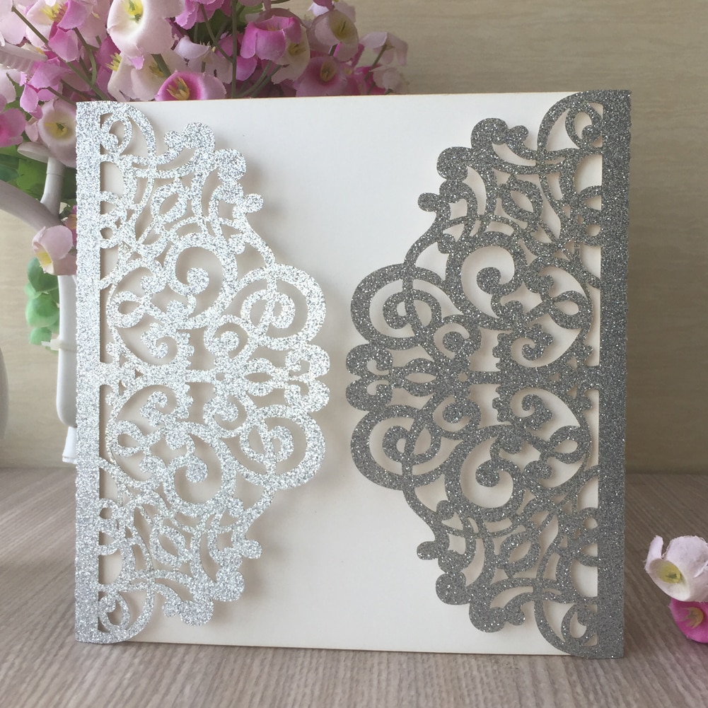 50 Stuks Glitter Papier Luxe Party Bruiloft Decora... – Grandado