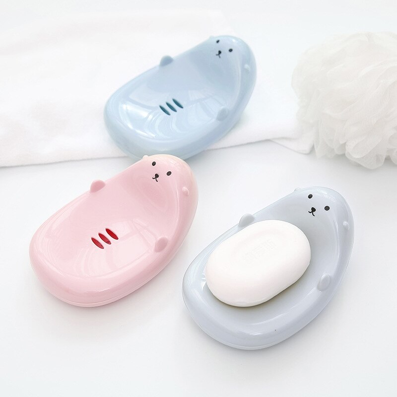 1PCS Cute Dolphin Cartoon Soap Box Bathroom Soap D... – Vicedeal
