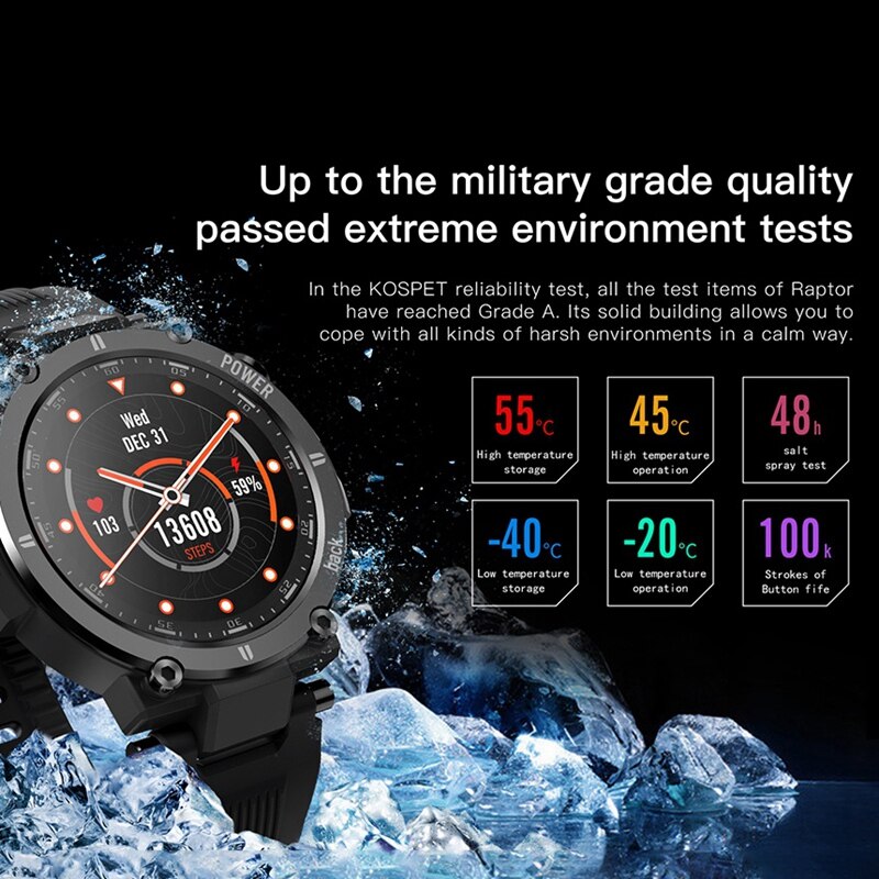 Kospet Raptor Smart Watch 1.3-Inch Contact Sn Outd... – Grandado