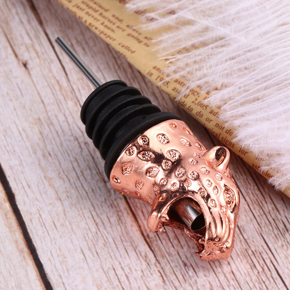 Alloy Leopard Head Shaped Pourer Stoppers Bottle C... – Vicedeal