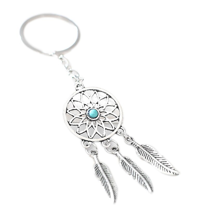Small Handmade Feather Dream Catcher Keyring Keych... – Vicedeal