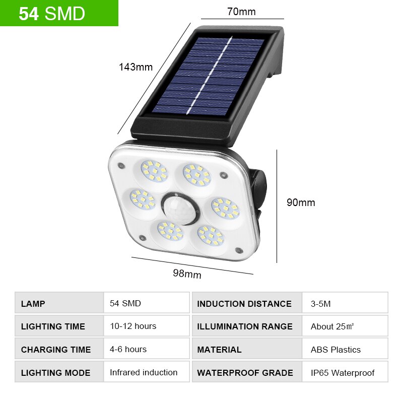 138 Led Solar Light Outdoor Waterdichte Zonne-ener... – Grandado