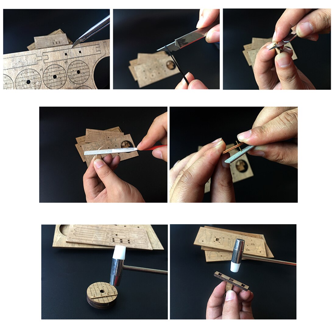 6Pcs Model Assembly Basic Tools Craft Set Car Mode... – Vicedeal