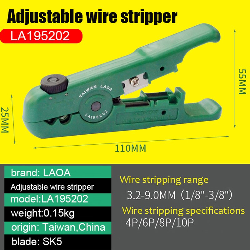 LAOA Multifunctional Wire Stripper Coaxial Cable S... – Vicedeal