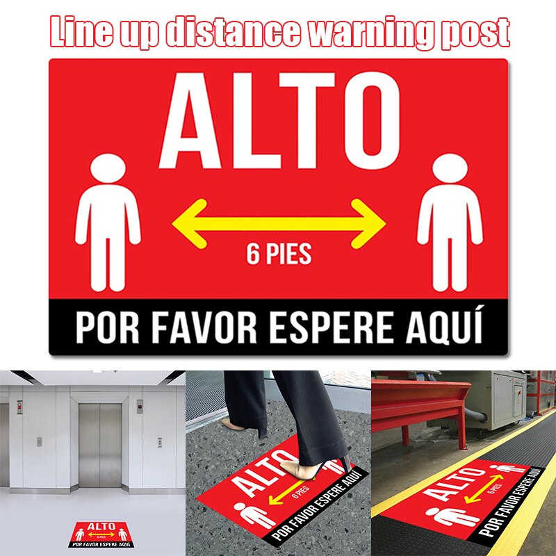 Queuing Protect Distancing Sign Boards Stickers Sa... – Vicedeal