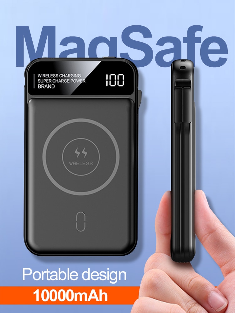 power bank10000mah telephone portable magsafe ipho... – Grandado