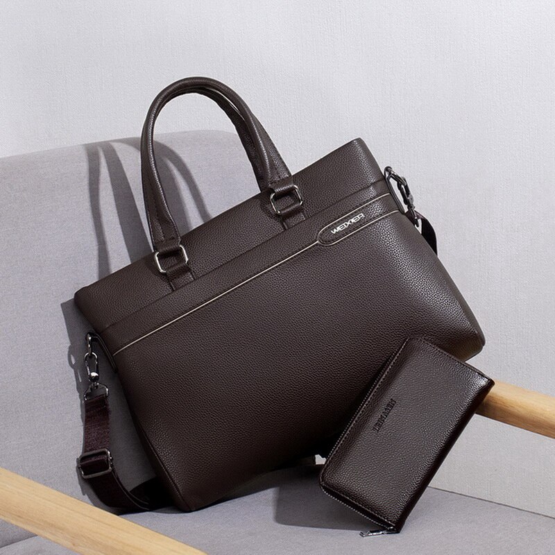 Men Laptop Handbags Brand Briefcase Totes Leather ... – Vicedeal