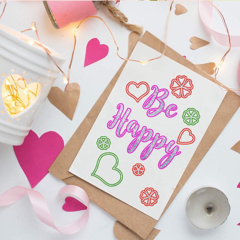 Outline Metallic Markers, Double Line Magic Shimme... – Grandado