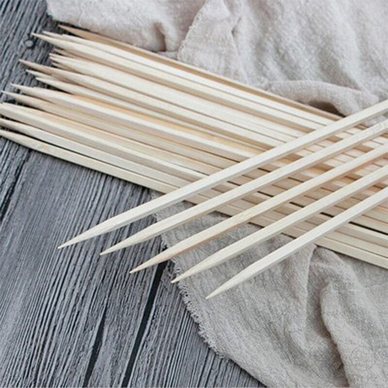 18cm*3mm square Bamboo Skewers Disposable Paddle S... – Vicedeal