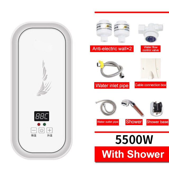 DMWD Wall Mounted Electric Instant Tankless Water ... – Grandado