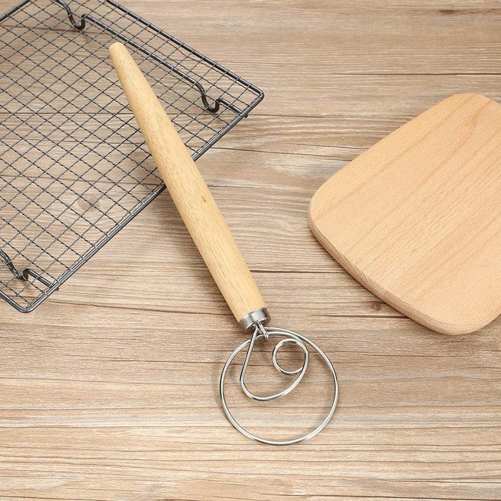 Houten Handvat Deeg Mixer Set Zelfklevende Tas Ver... – Grandado