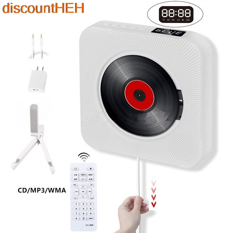 Lecteur CD mural Surround son FM Radio Bluetooth U... – Grandado
