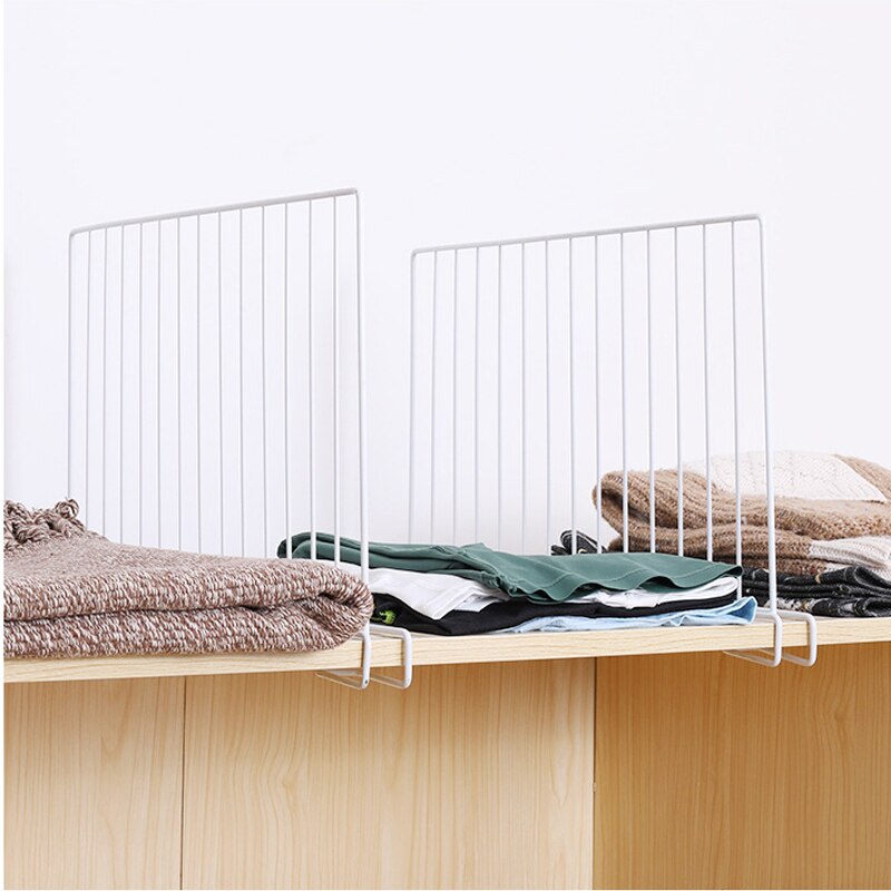 2 Pcs Closets Shelf Dividers Organizer Metal Adjus... – Grandado