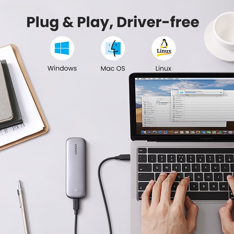 UGREEN SSD Case M.2 NVMe Case Enclosure USB C PCIe... – Grandado