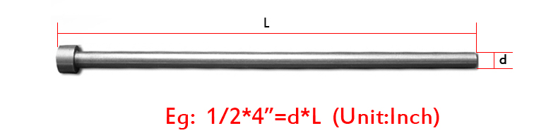 1/2 Inch OD 4 6 8 Inch Length 65Mn HRC58 Imperial ... – Grandado