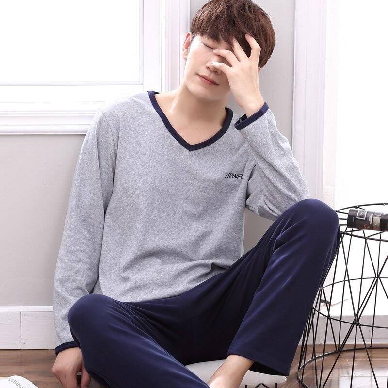 pajamas for men sleepwear men's pure cotton cartoo... – Grandado