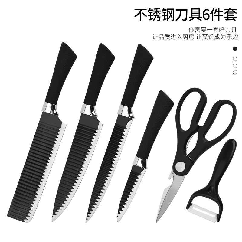 6pcs/set Kitchen Knife Set Simple and Clear Color ... – Vicedeal