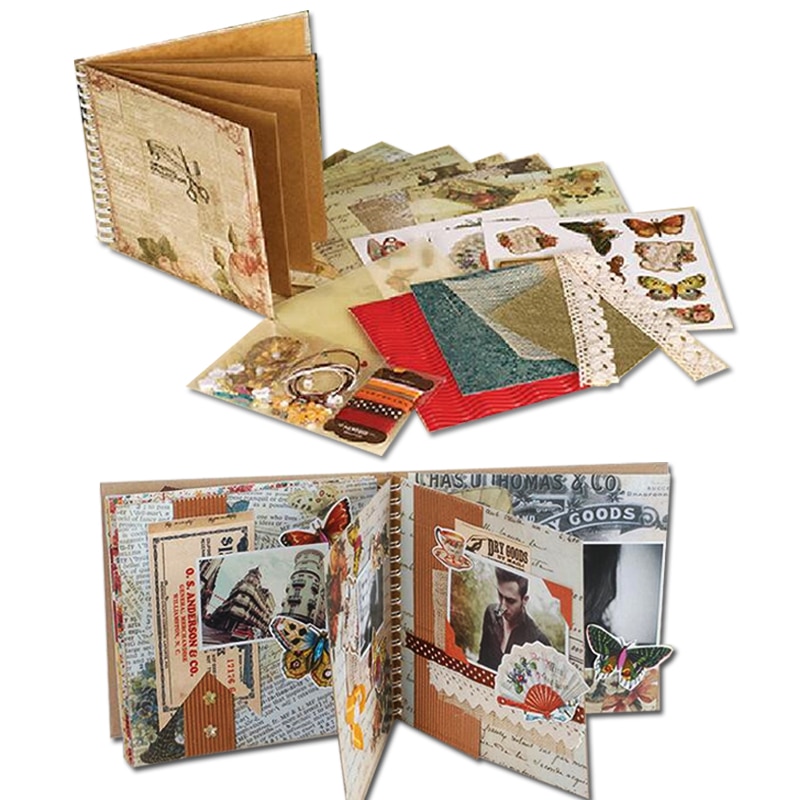 Eno Greeting 6inch Vintage Scrapbook Kit For Famil... – Grandado