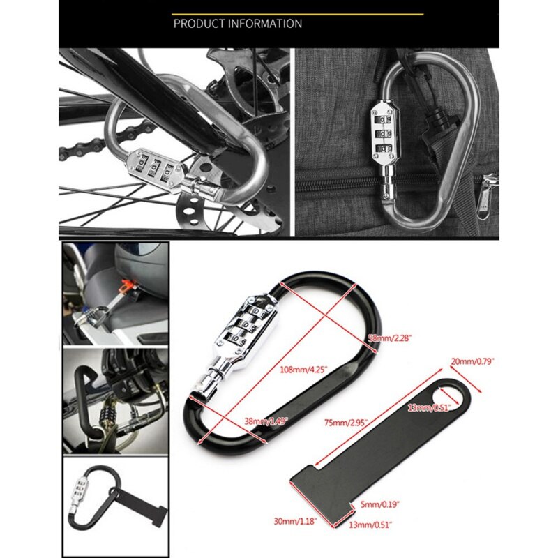 Motorcycle Helmet Lock Buckle Scooter Anti-theft O... – Grandado