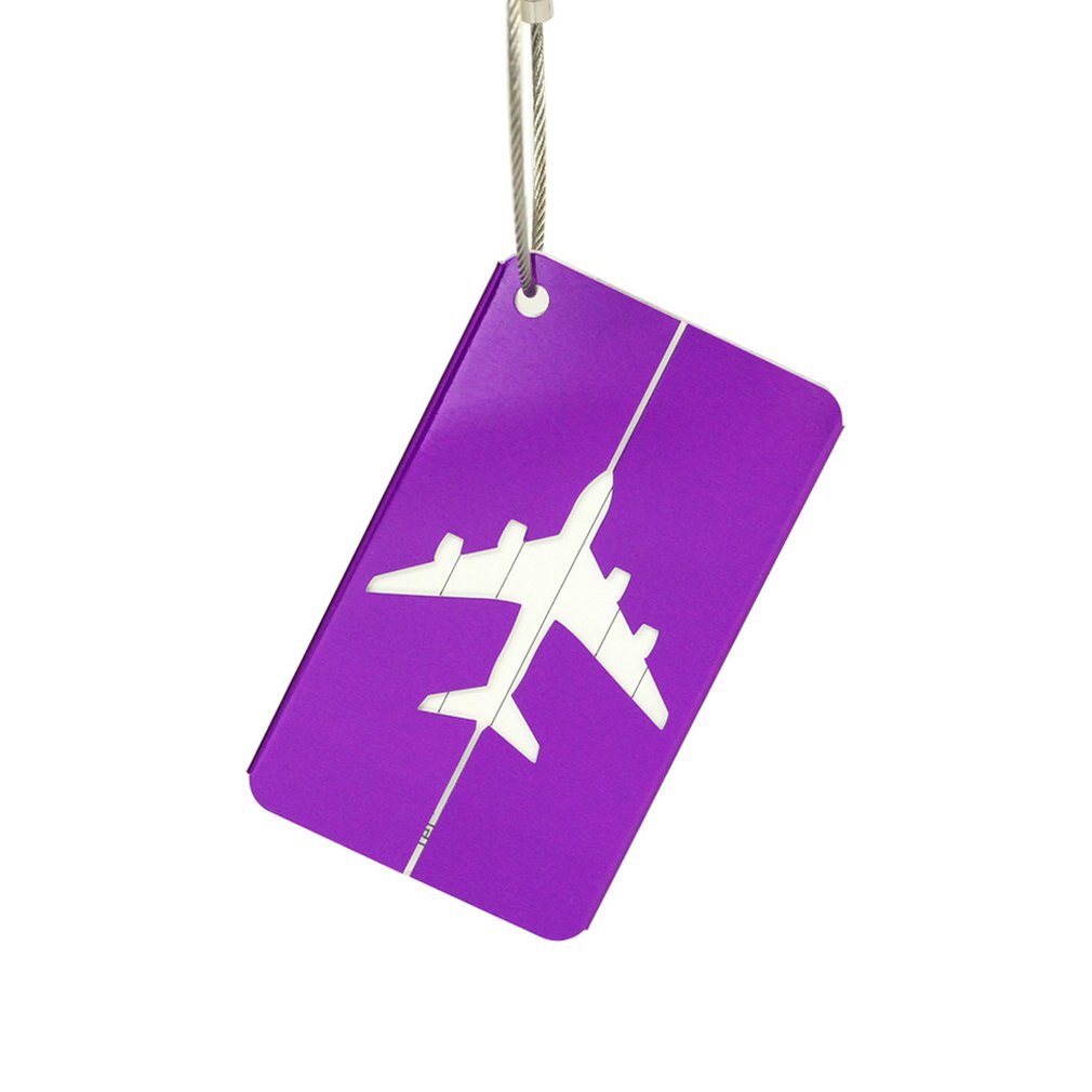 Aluminum Alloy Luggage Tag Metal Airplane Hollow T... – Grandado