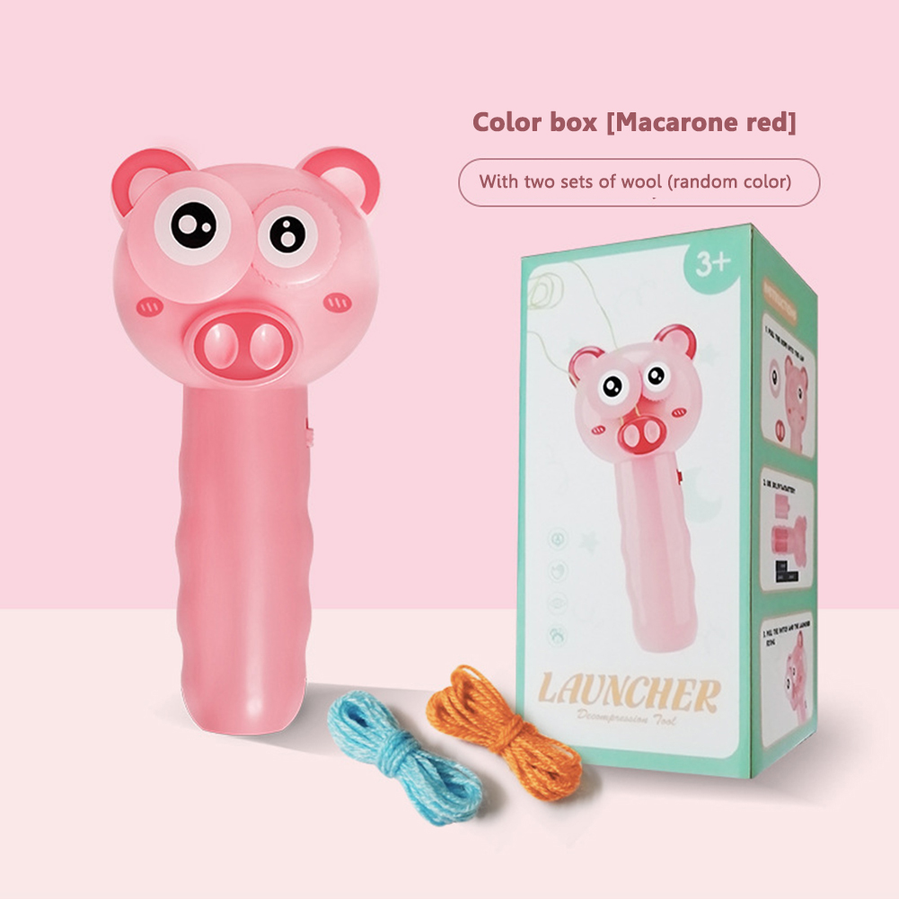 ZipString Rope Launcher Toys Cute Pig Cat Novelty ... – Grandado