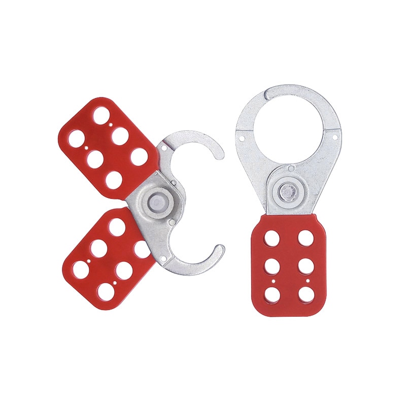 Red Industrial safety lockout Hasps Six Hole steel... – Vicedeal
