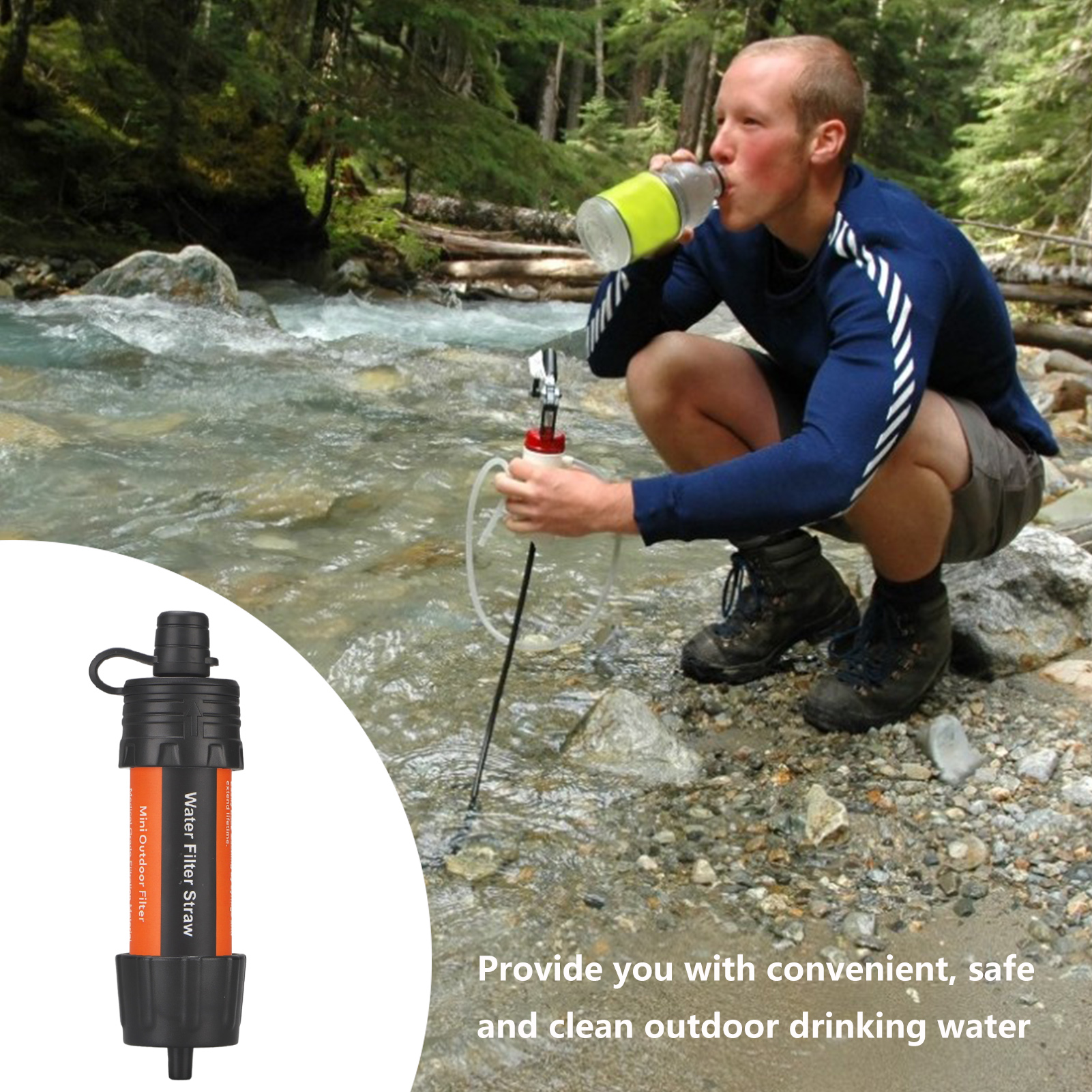 Outdoor Water Filtration Survival Water Filter Str... – Grandado