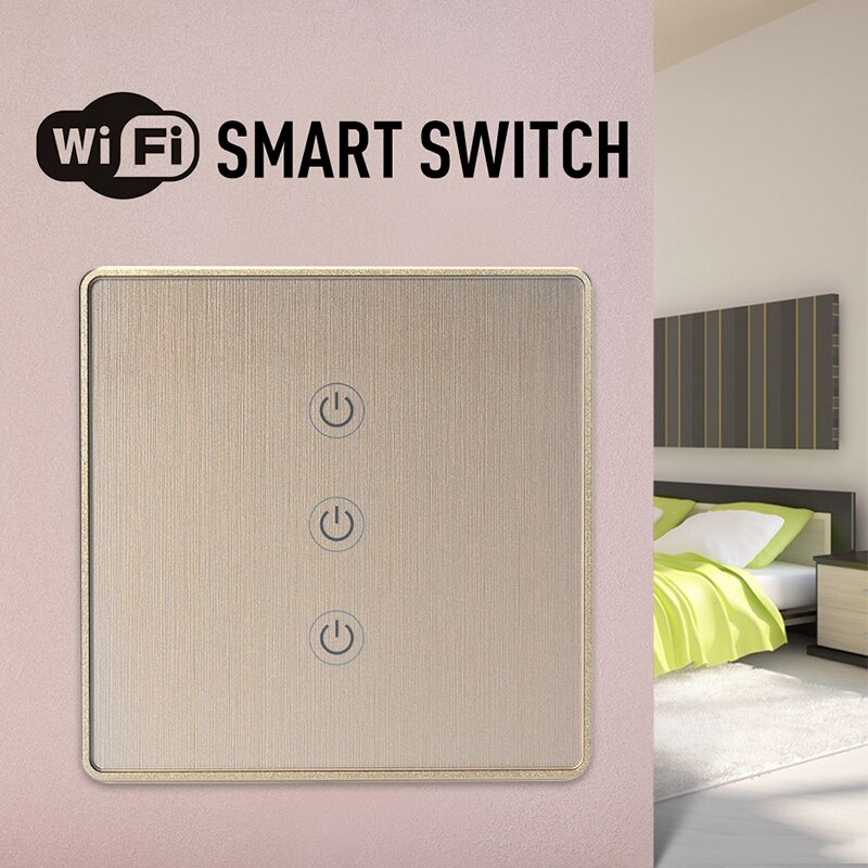 86 Type 3 Gang Smart WiFi Touch Switch Smart Life/... – Vicedeal