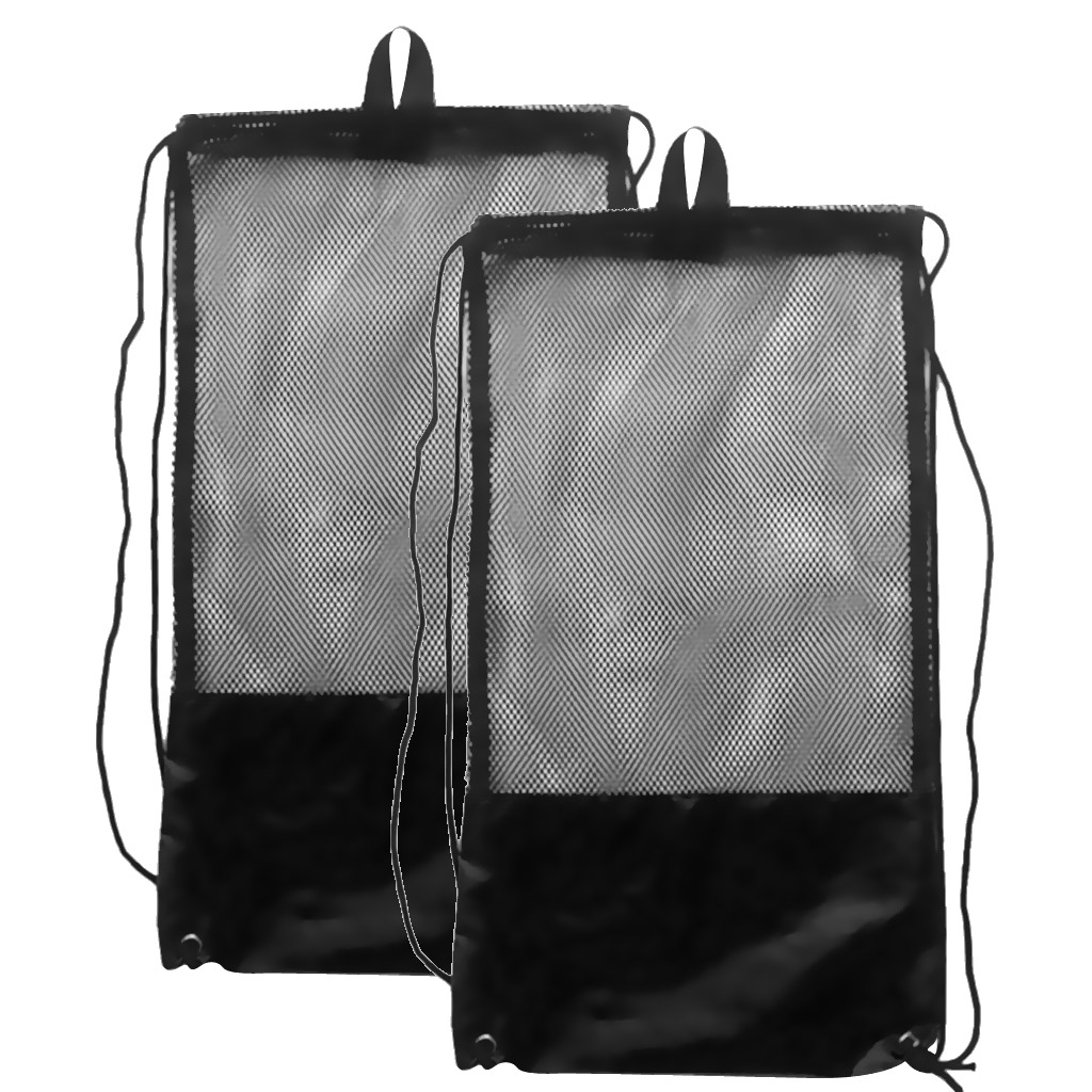 Pack 2 Black Scuba Diving Snorkel Swim Fins Mesh D... – Vicedeal