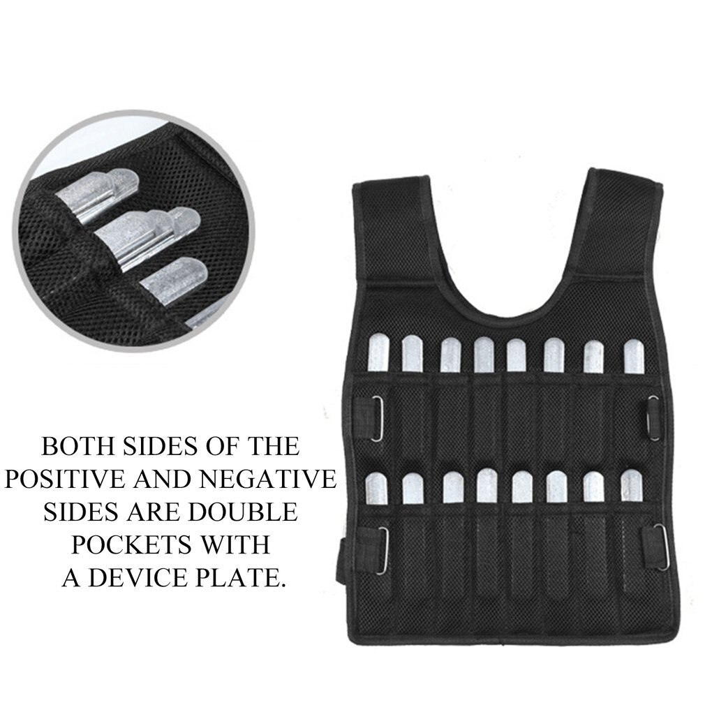 15kg 20kg 50kg Adjustable Weighted Vest Ultra Thin... – Vicedeal