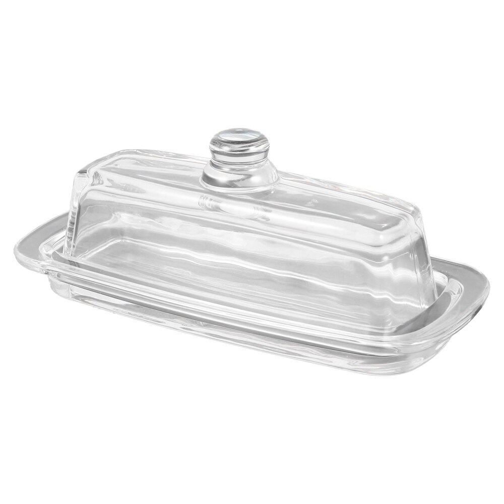 Simple Glass Butter Dish Hotel Butter Storage Dish... – Vicedeal