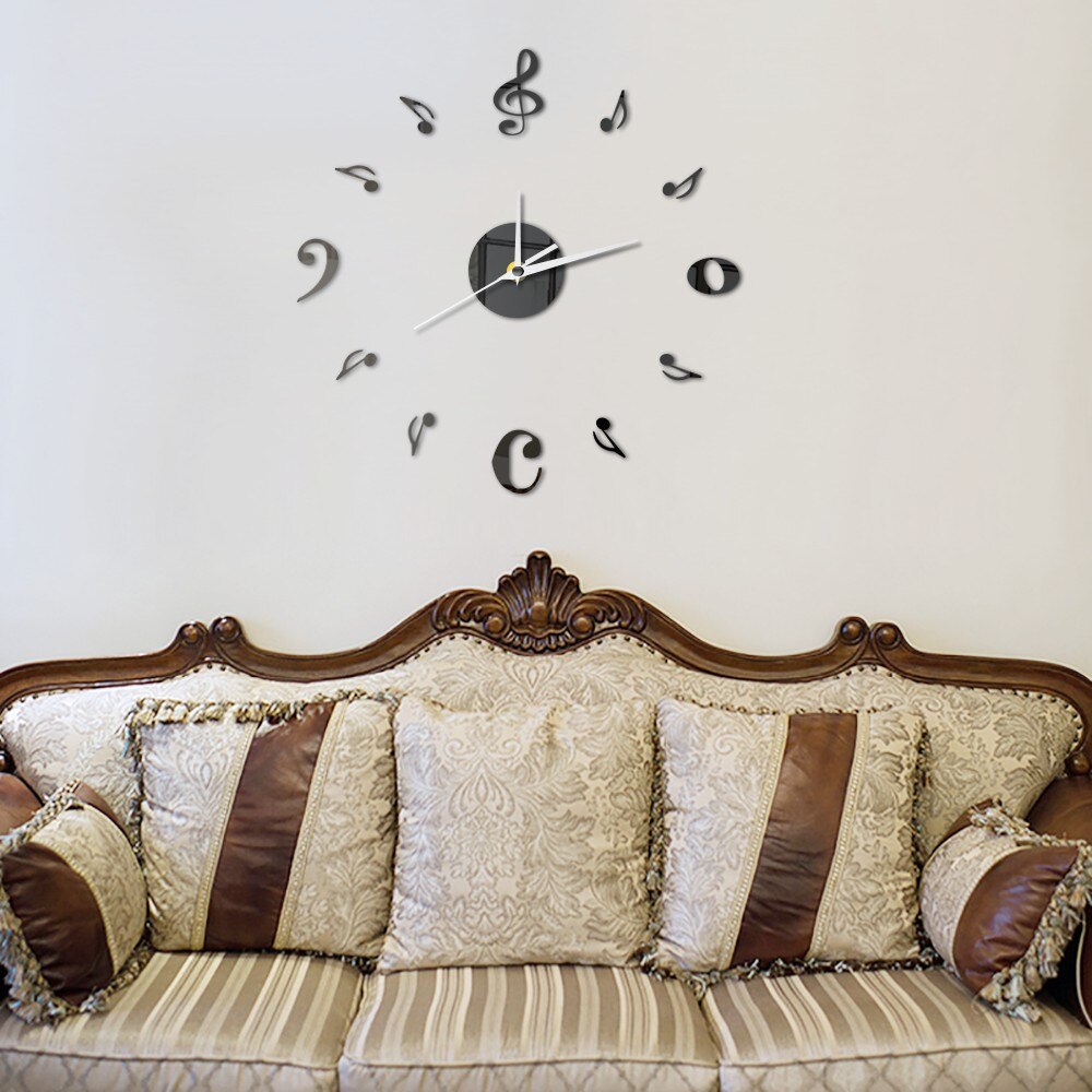 Music Note Digital Number Home Decor Wall Clock Ac... – Grandado