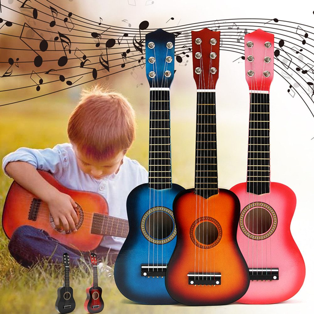 21Inch 6 String Kids Acoustic Guitar Practice Musi... – Grandado