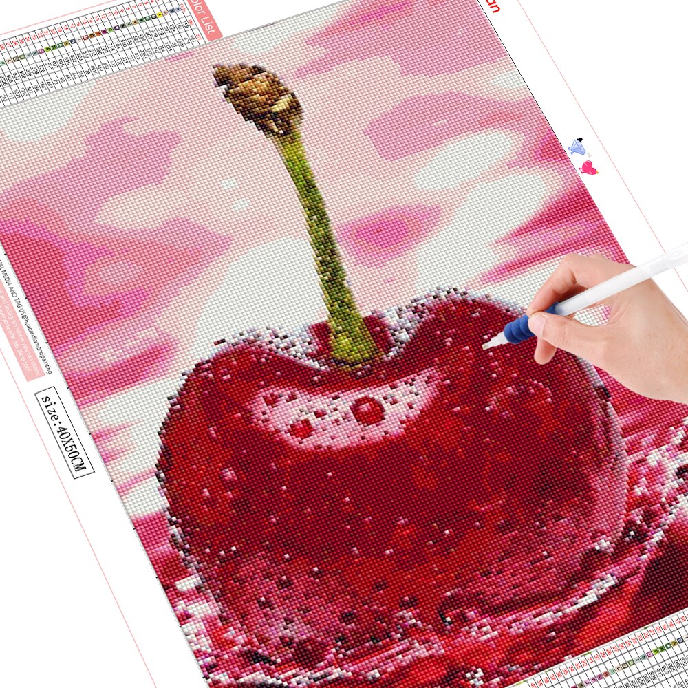 HUACAN 5d Diamond Painting Cherry Fruit Full Drill... – Vicedeal