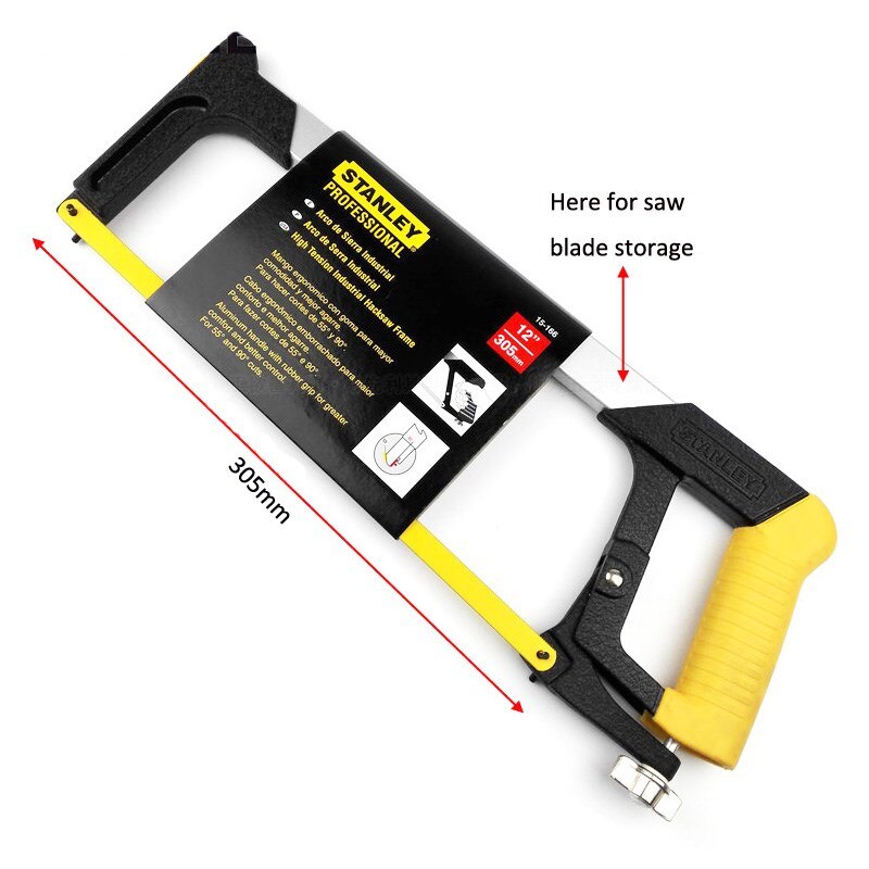 Stanley 1pc hacksaw w/ bi-metal high speed steel b... – Grandado
