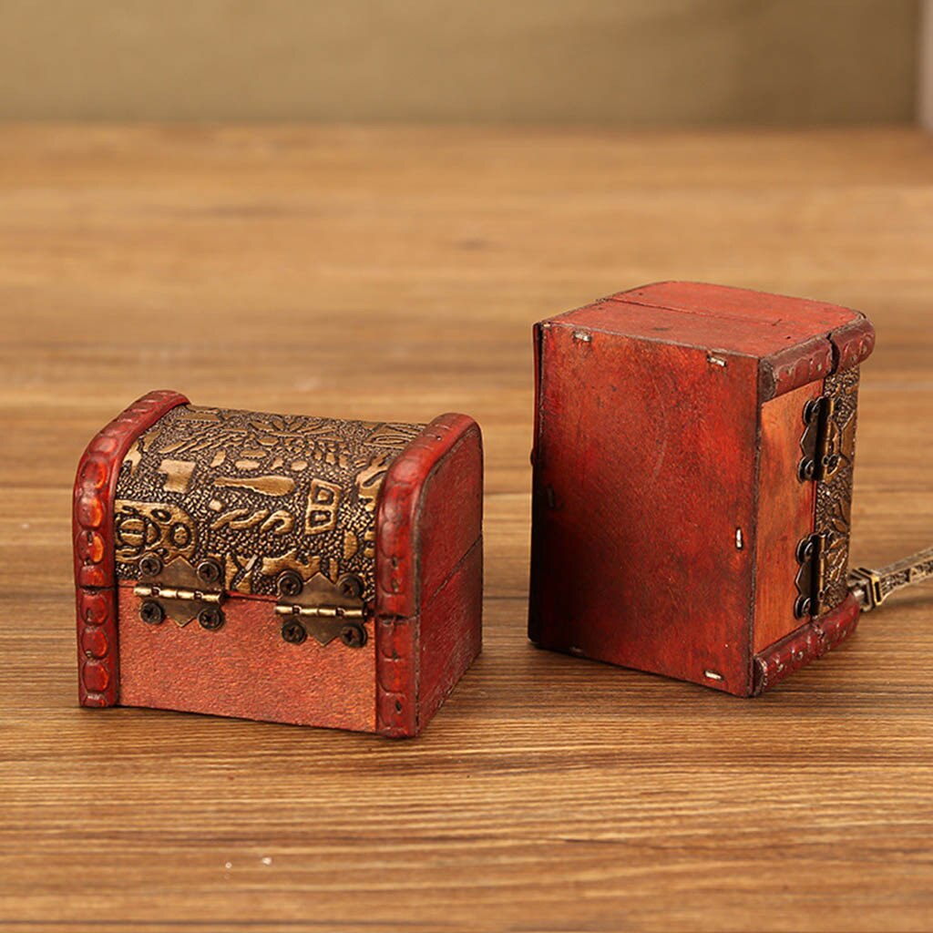 Jewelry Box Vintage Wood Handmade Box With Mini Me... – Vicedeal
