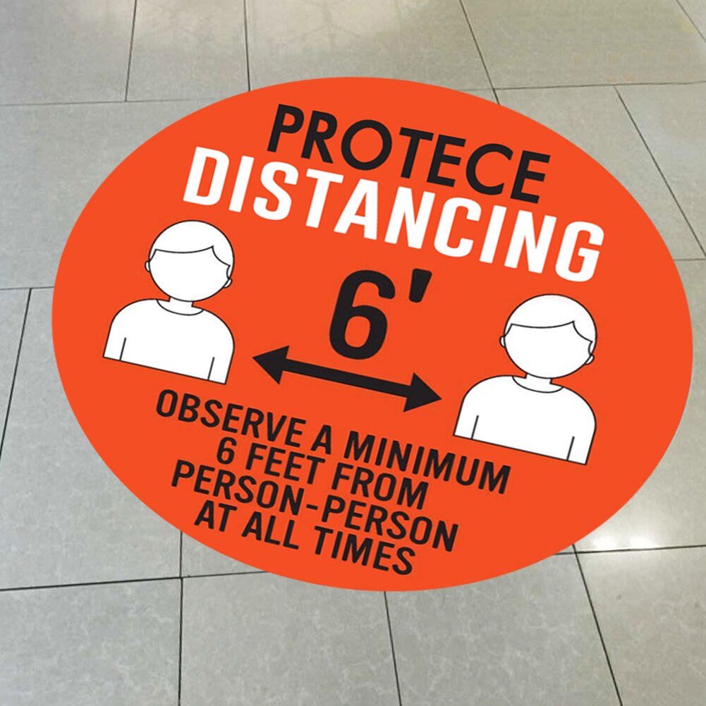 Social Distancing Floor Sticker Indoor Outdoor Gro... – Vicedeal