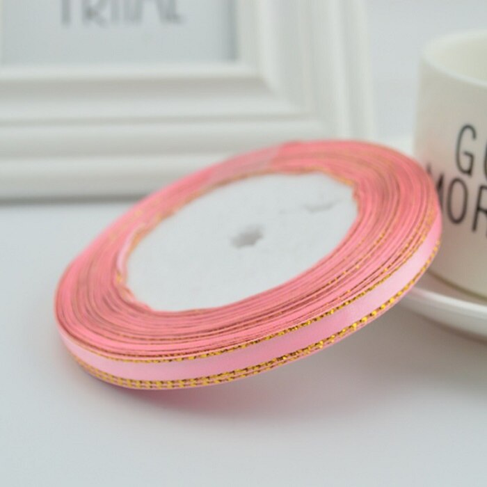 16 farben sie pick 1 rolle 25 yards 6MM Gold Rand ... – Vicedeal