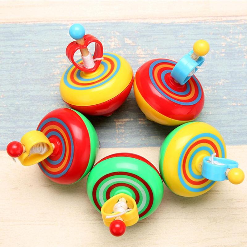 Pull Rope Love Gyro Toy Kids Light Spinning Top Gy... – Grandado