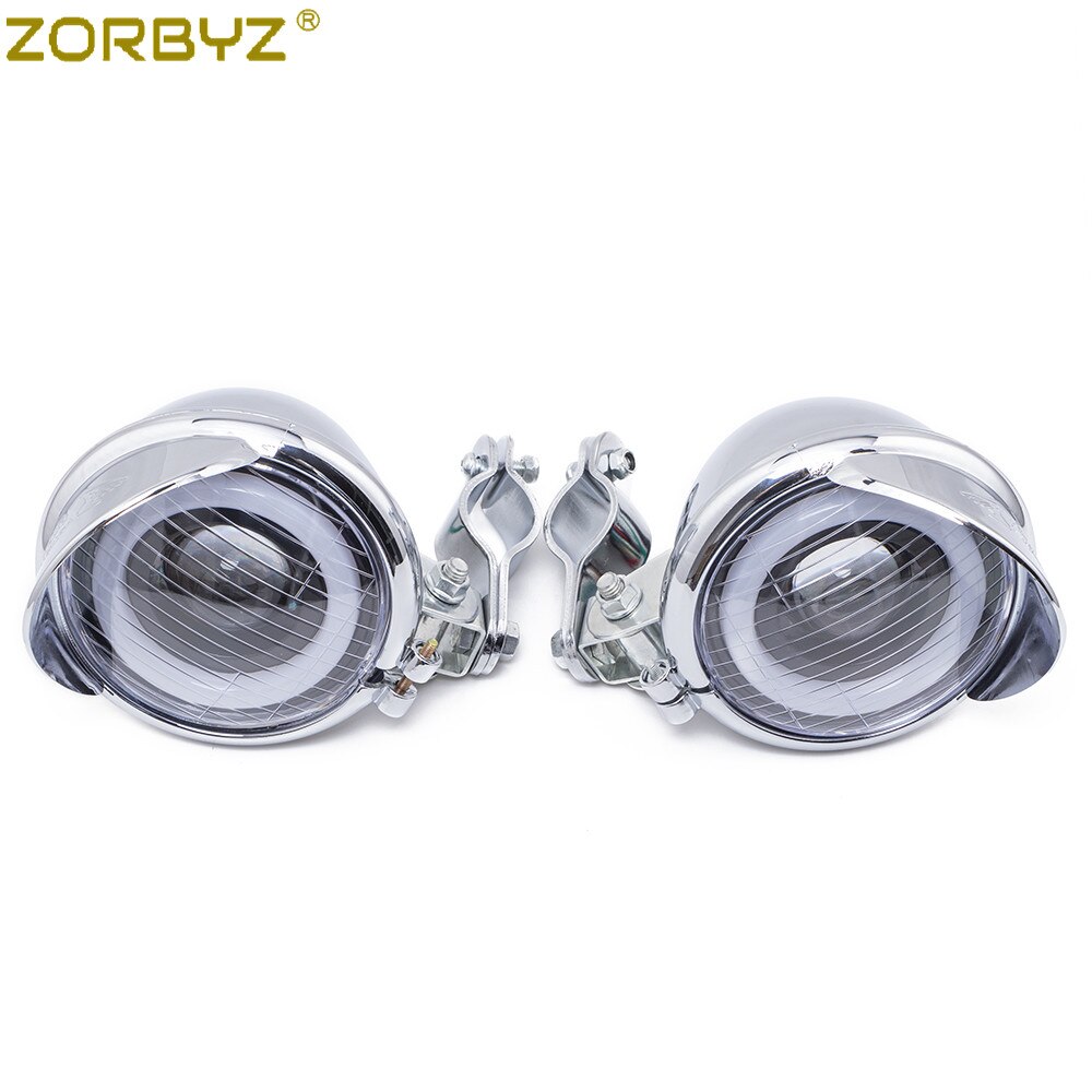 ZORBYZ-foco LED cromado para motocicleta, luz anti... – Grandado