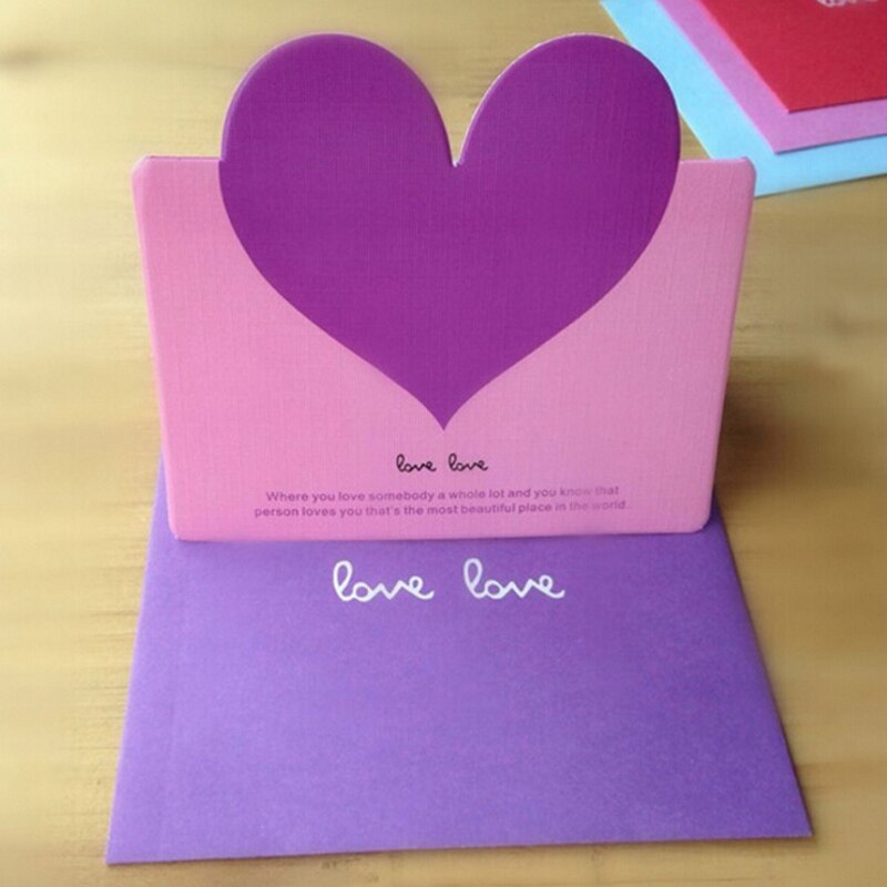 30pcs Heart Shape Birthday Greeting Cards With Env... – Vicedeal