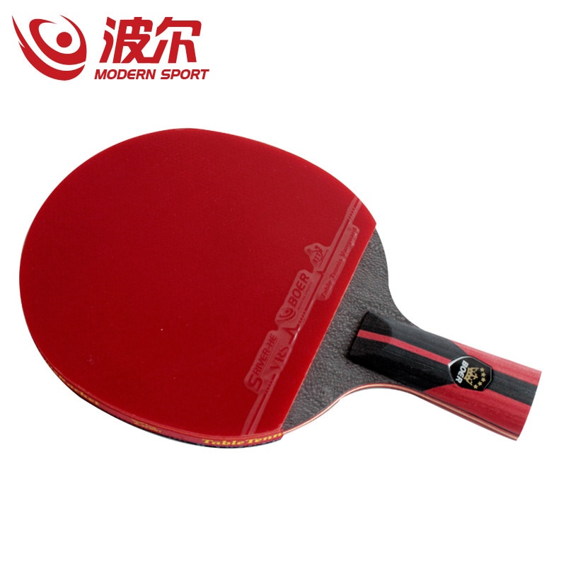6 Star Carbon Blade Table Tennis Racket Rubber Wit... – Grandado